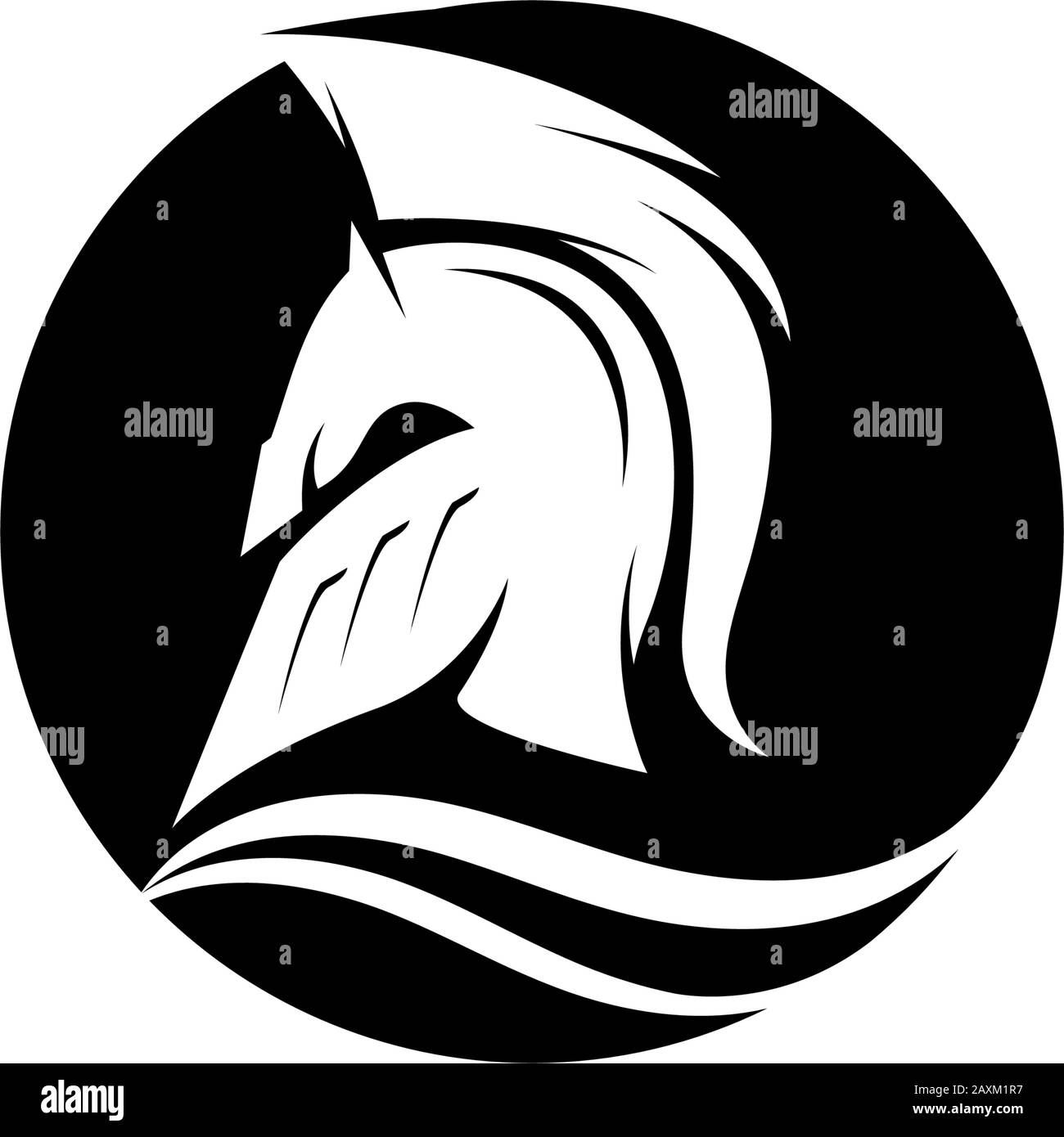 Spartan helmet vector icon illustration design Stock Vector Image & Art ...