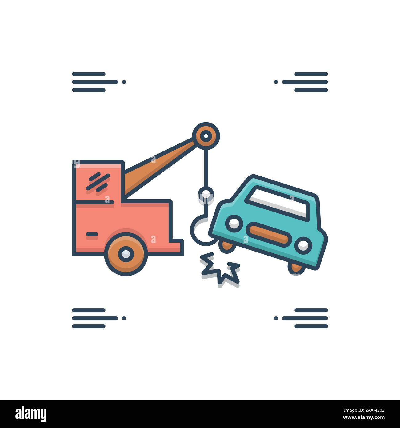 Towing icon Stock Vector Images - Alamy