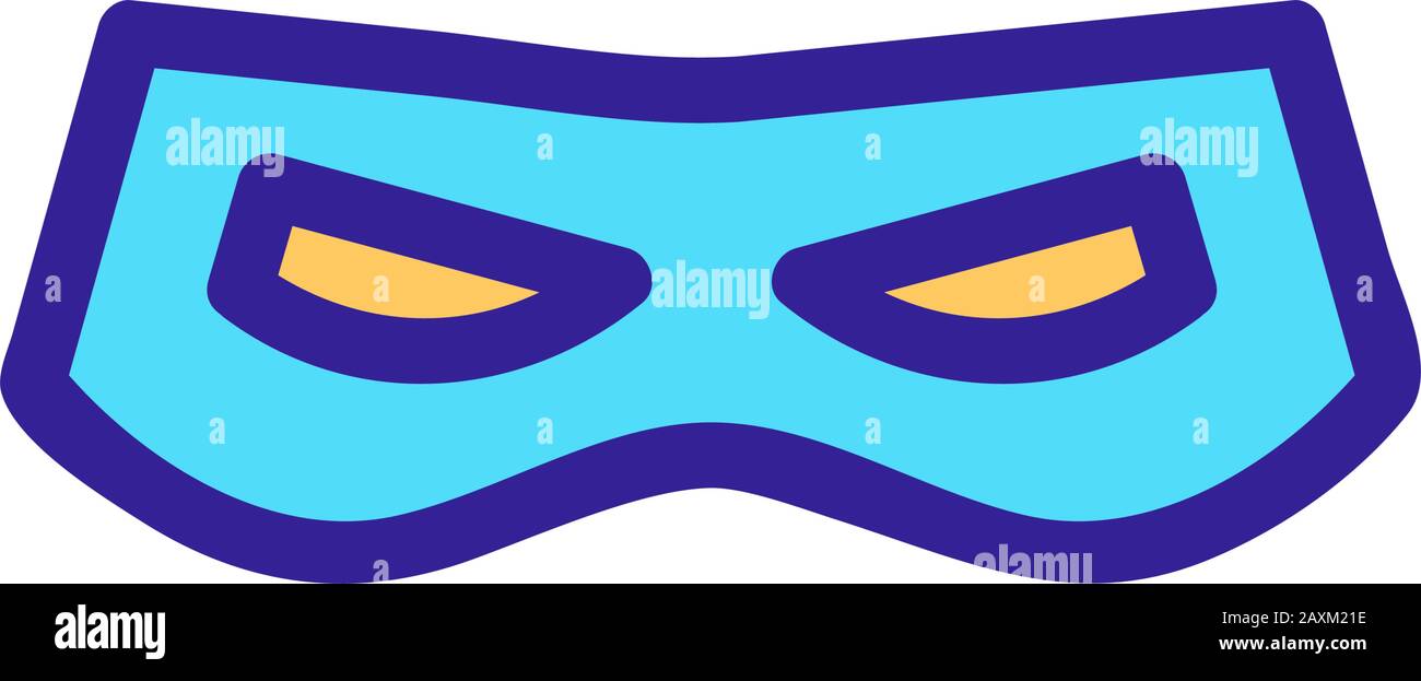 Super Hero Mask Icon Vector. Isolated contour symbol illustration Stock ...