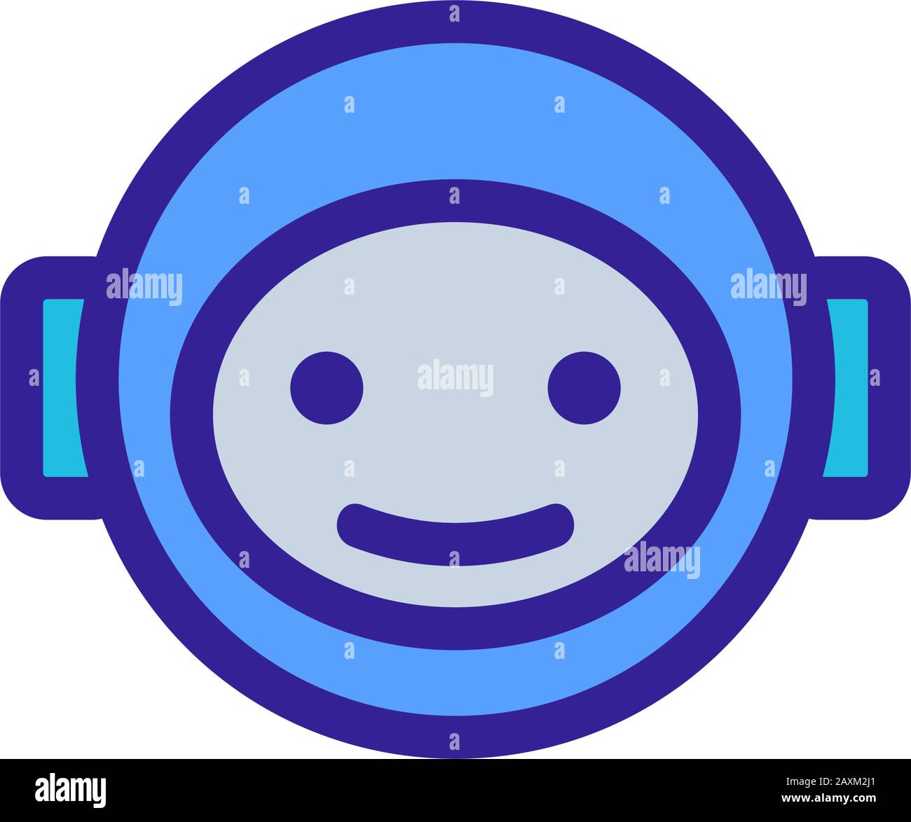 Chat bot icon vector. Isolated contour symbol illustration Stock Vector ...