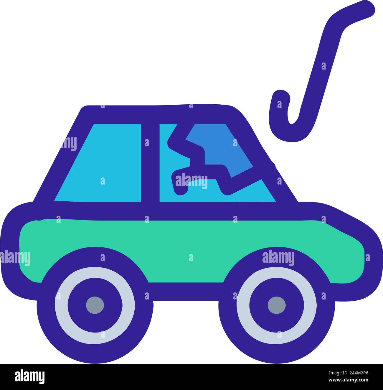 Mobile car thief Stock Vector Images - Alamy