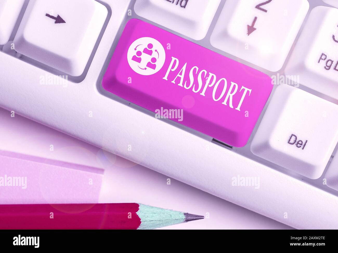 Handwriting text Passport. Conceptual photo official document issued by ...