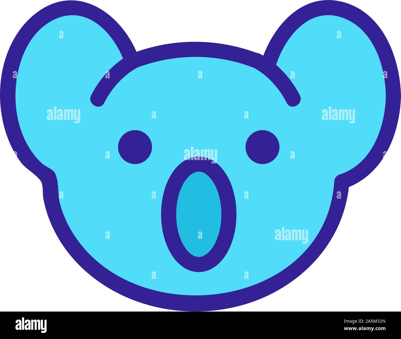 Panda icon vector. Isolated contour symbol illustration Stock Vector ...