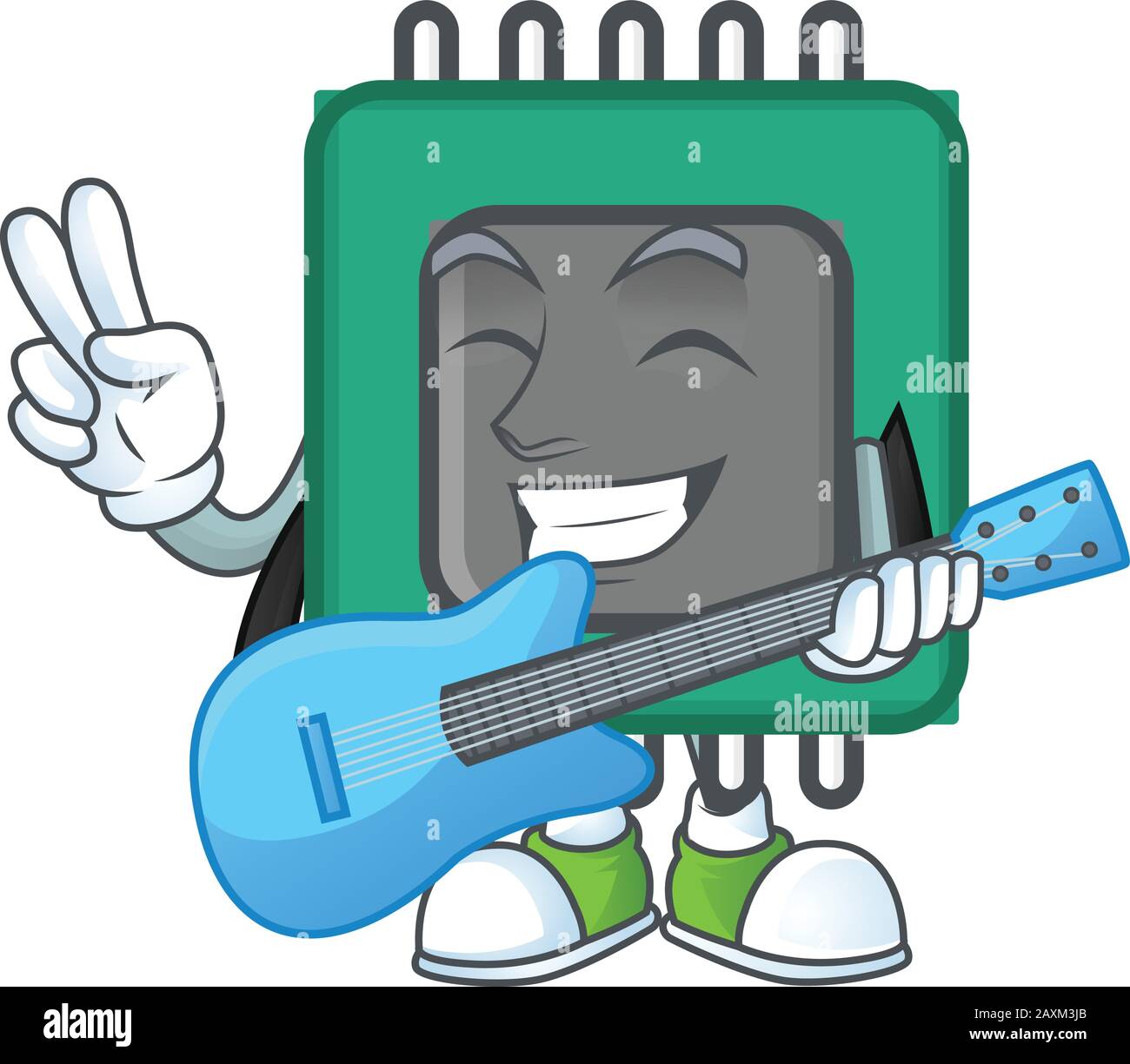 A cartoon character of RAM playing a guitar Stock Vector Image & Art ...