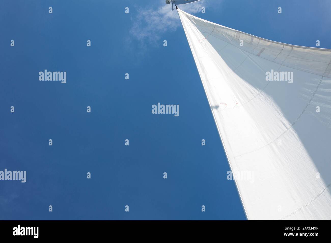 View from the boat into the jib Stock Photo - Alamy