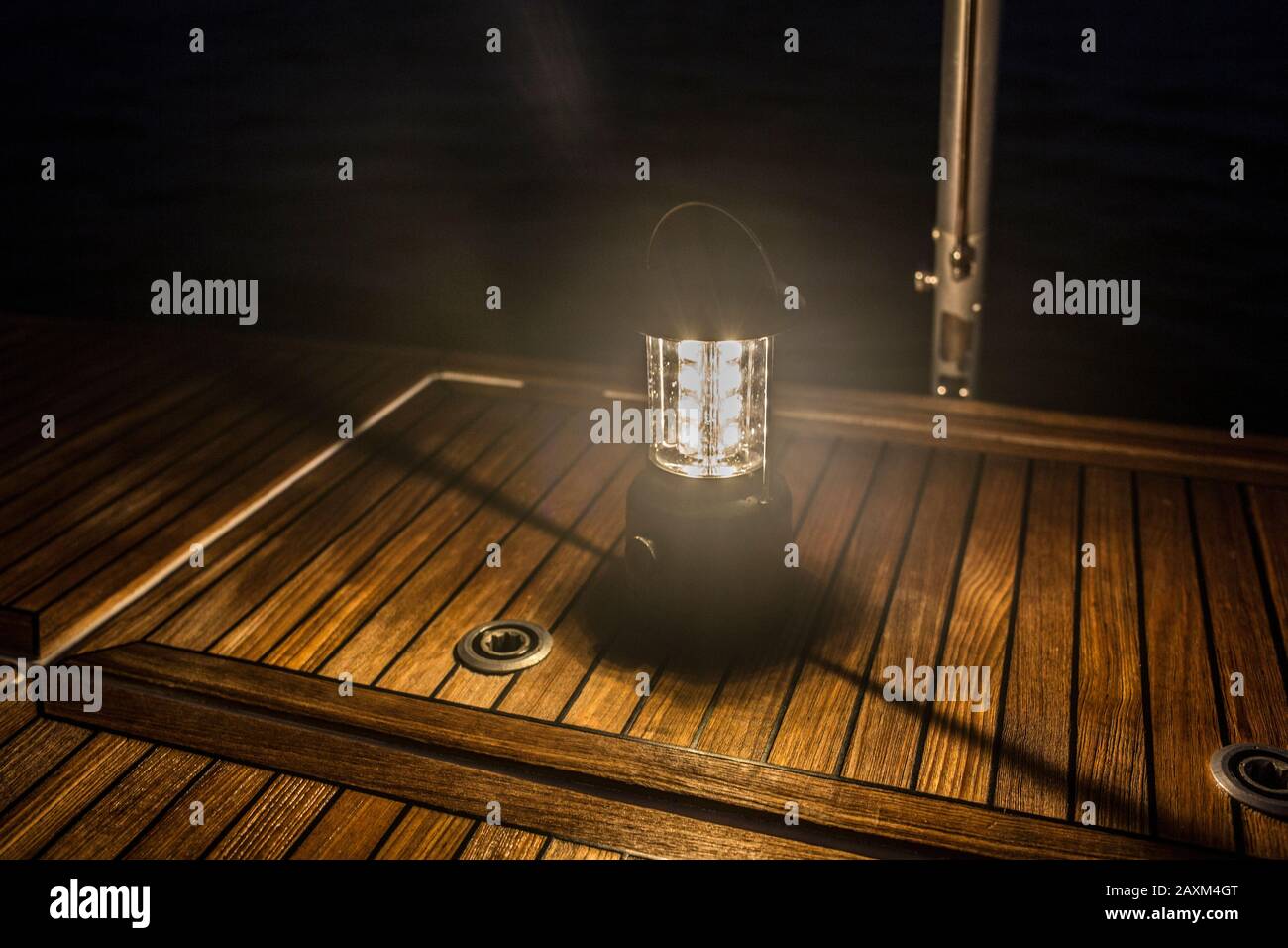 Lantern on the boat Stock Photo - Alamy