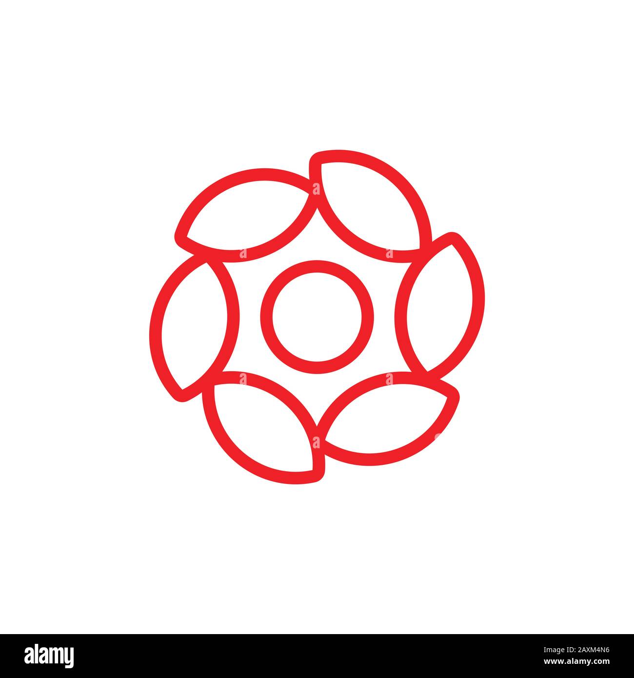 circle swirl star shape logo vector Stock Vector Image & Art - Alamy