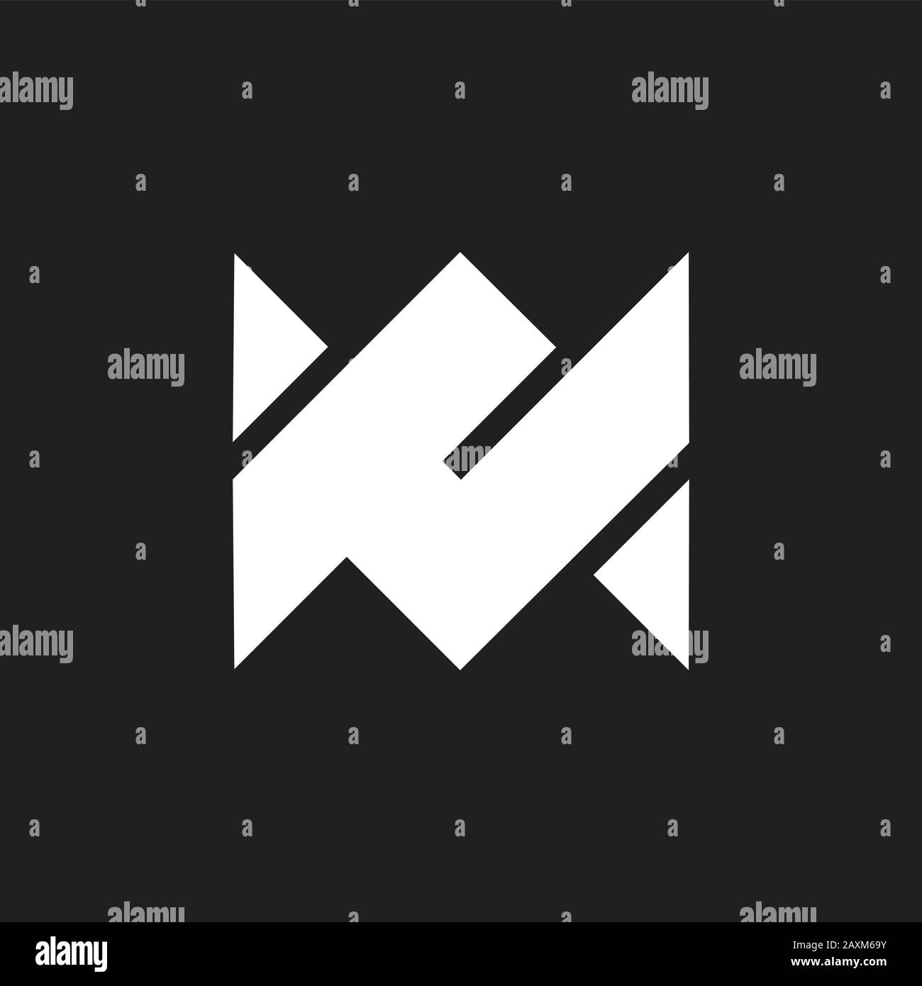 simple geometric text letter logo vector collection set Stock Vector ...