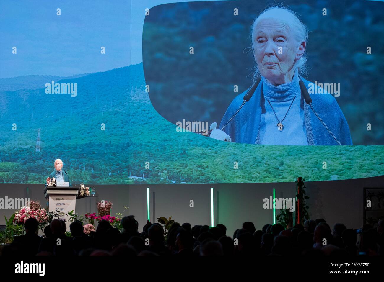 Nuremberg, Germany. 12th Feb, 2020. Jane Goodall, primatologist from ...