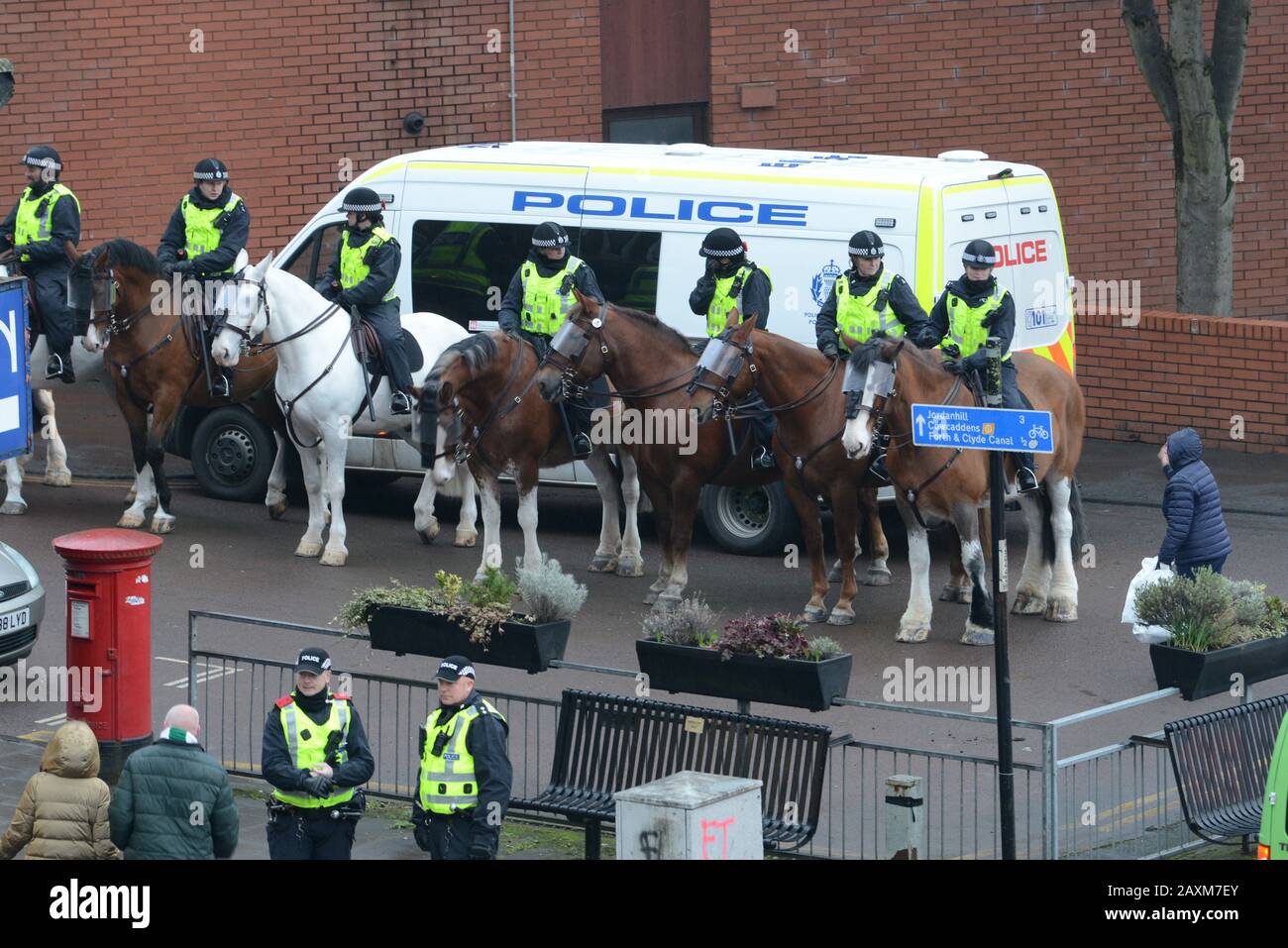 Police Scotland Mounted Section on duty for a Republican march in ...