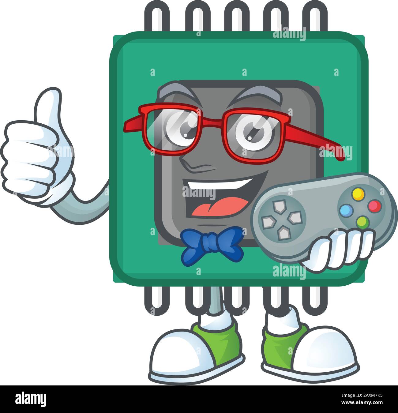 An attractive gamer RAM cartoon character design Stock Vector Image ...