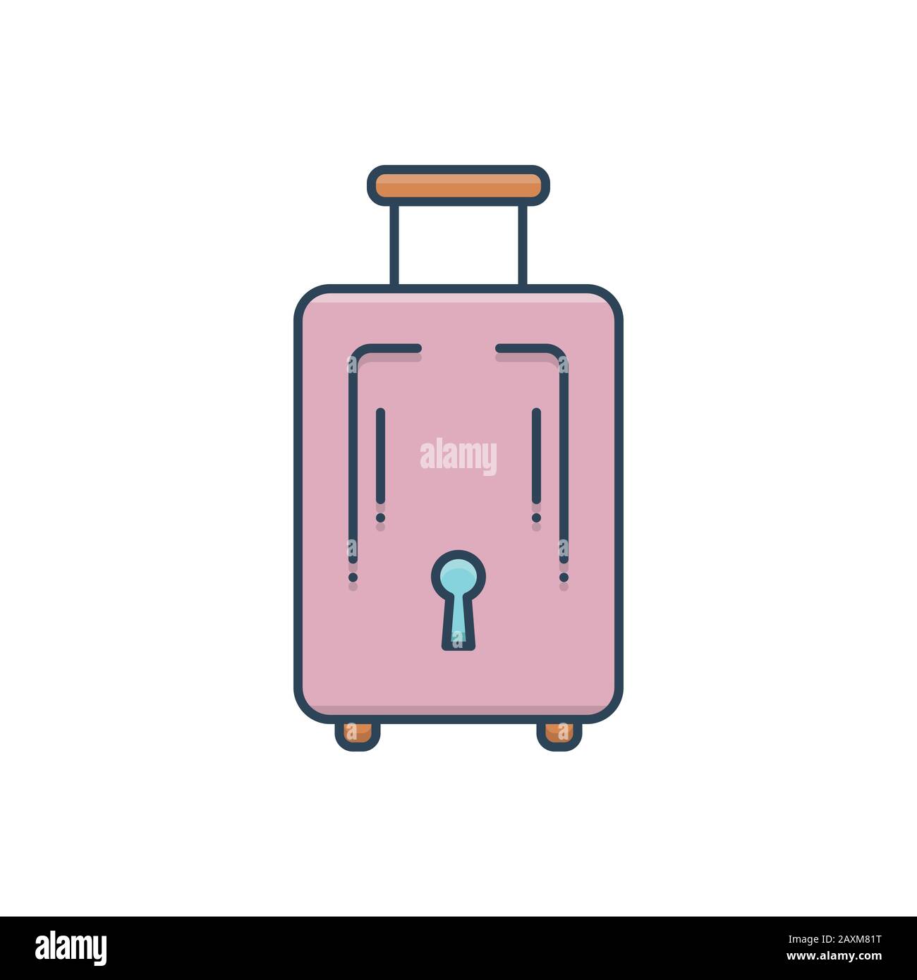 Illustration luggage insurance Cut Out Stock Images & Pictures - Alamy