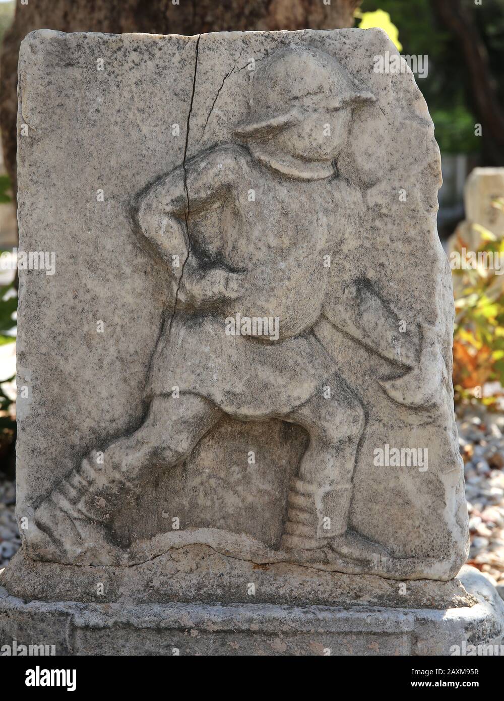 Scissor, type of Roman gladiator. Relief. Bodrum Museum of Underwater ...