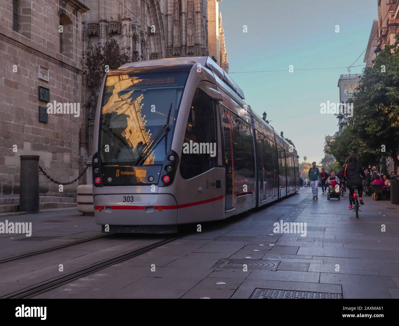 Seville trams hi-res stock photography and images - Alamy