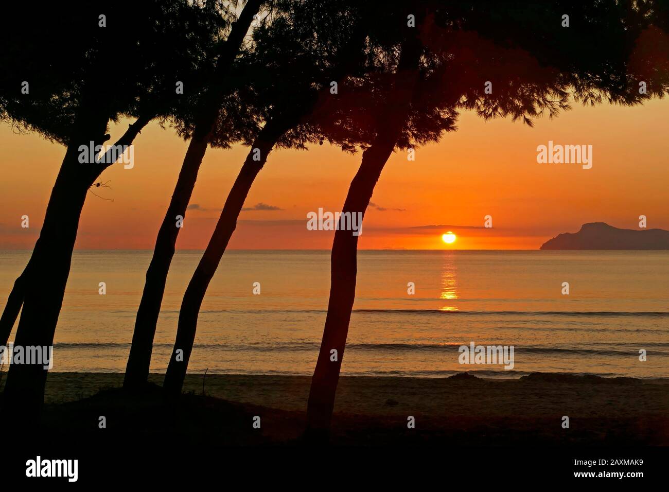 Morning mood at the Playa de Muro near Alcudia, Majorca, Balearic ...