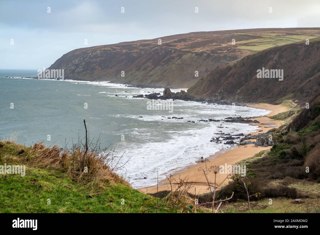 Kinnagoe bay in County Donegal, Inishowen - Ireland Stock Photo - Alamy