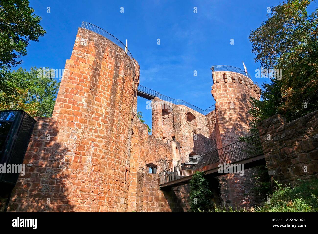 Germany saarland castle ruin montclair hi-res stock photography and images - Alamy