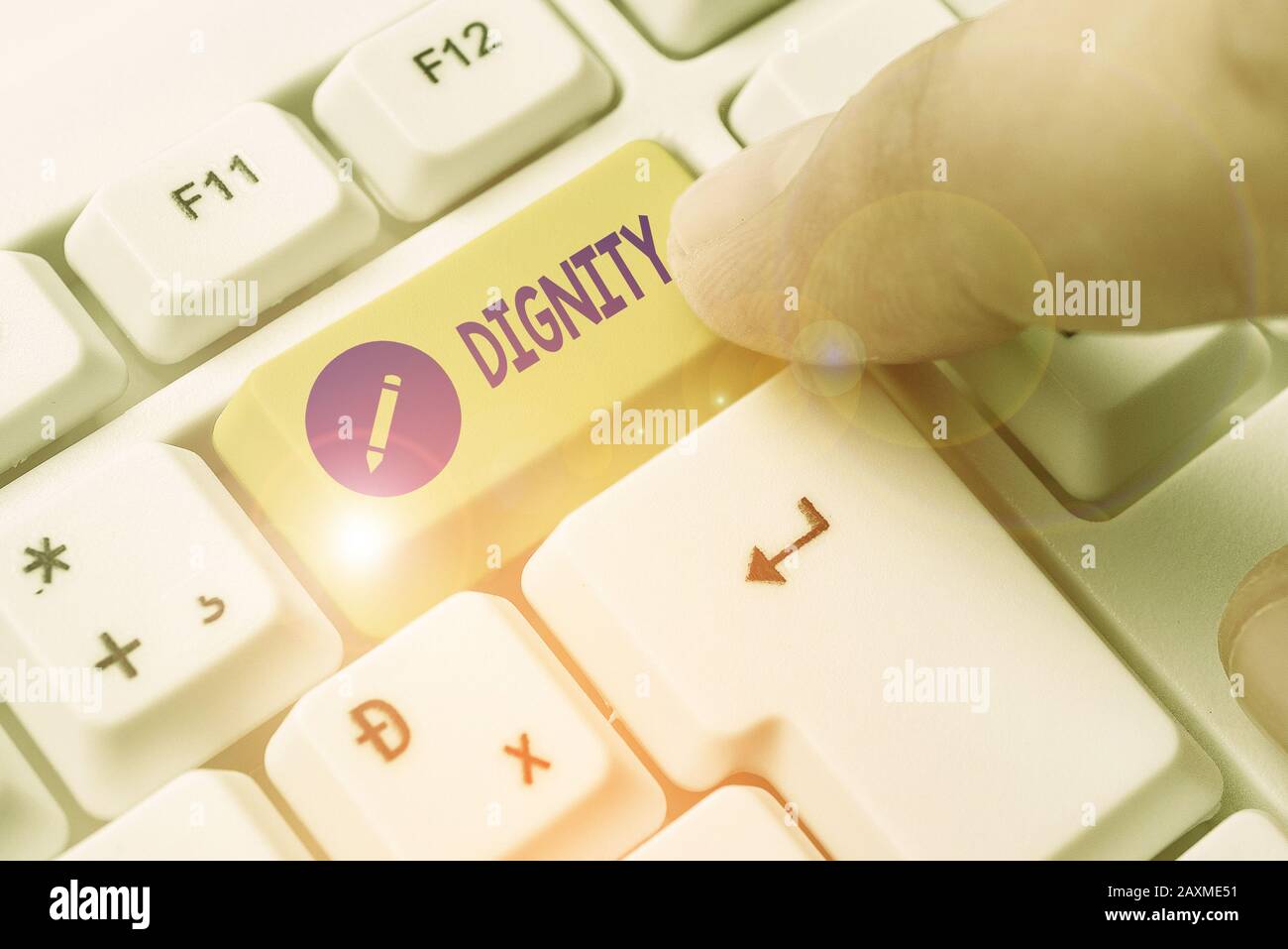 Writing note showing Dignity. Business concept for Quality Being worthy ...