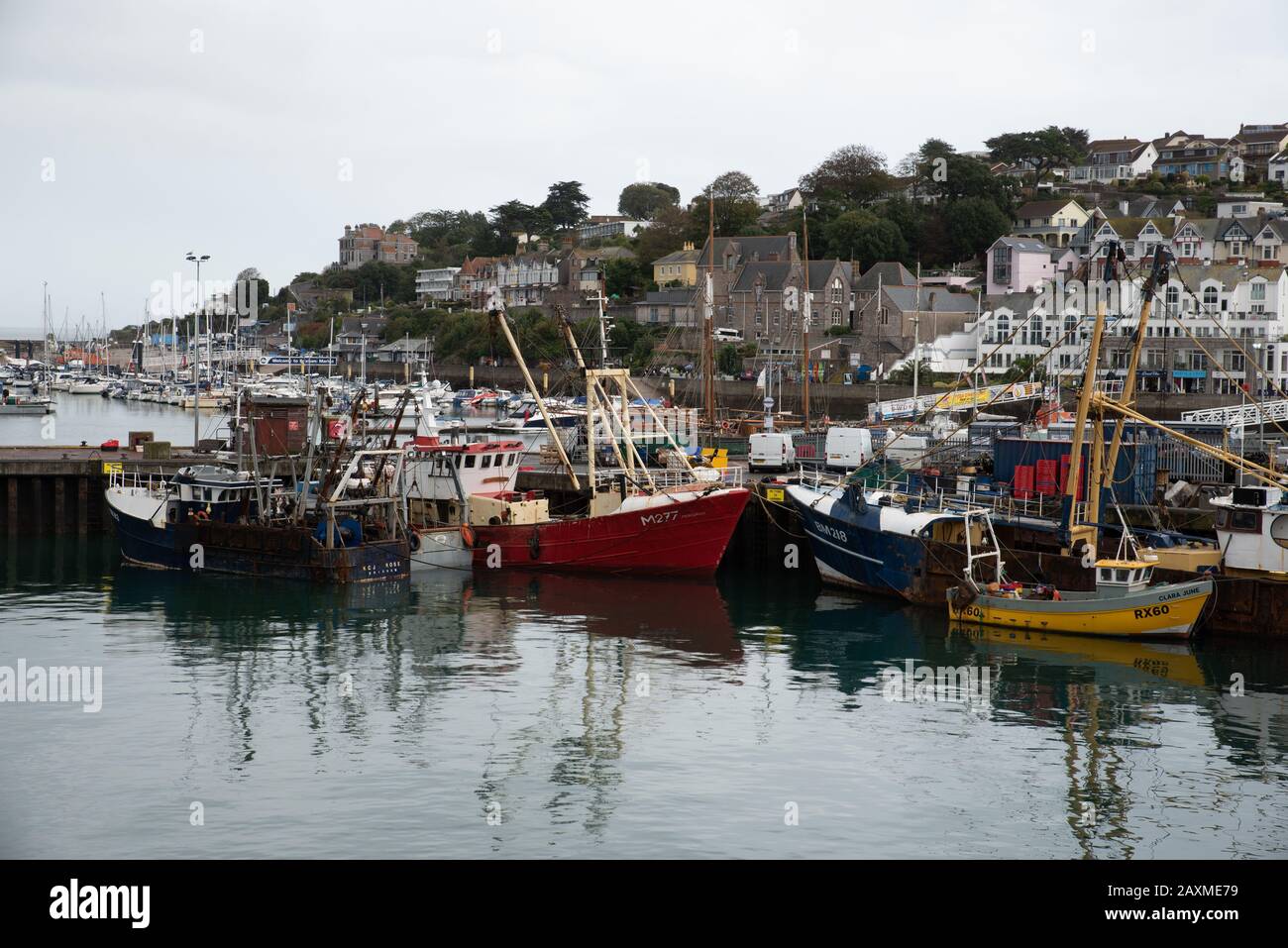 Fishing boats in Brixham harbour, one of Great Britain's largest ...