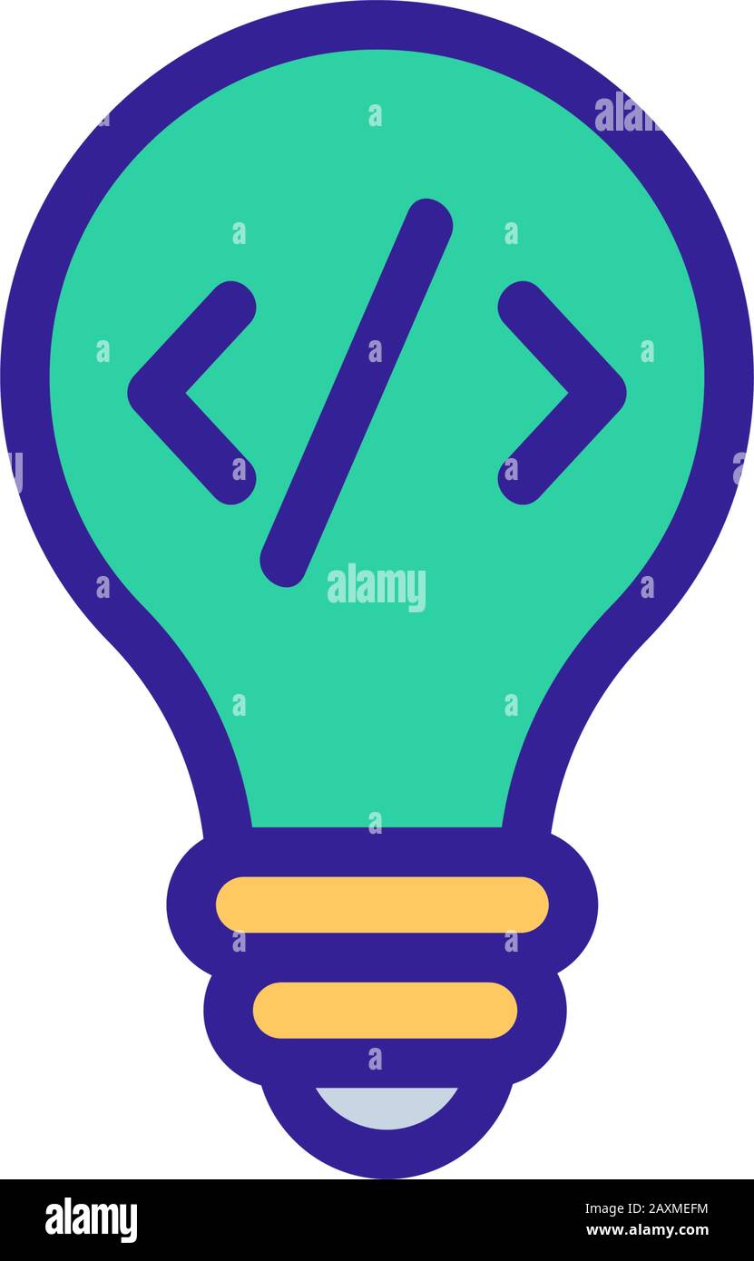 programmer icon vector. Isolated contour symbol illustration Stock ...