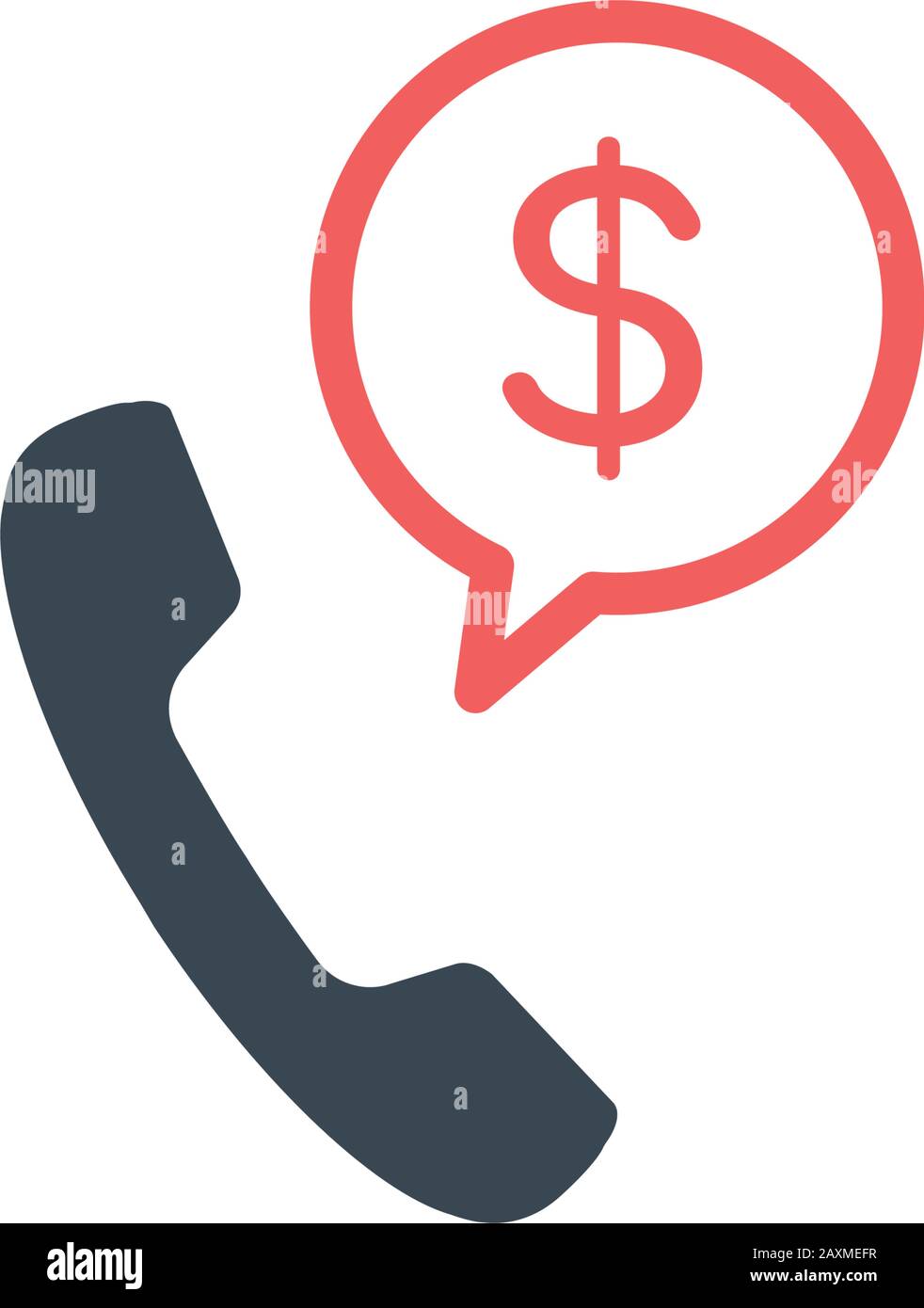 Business call, business conversation phone icon with chat bubble and ...