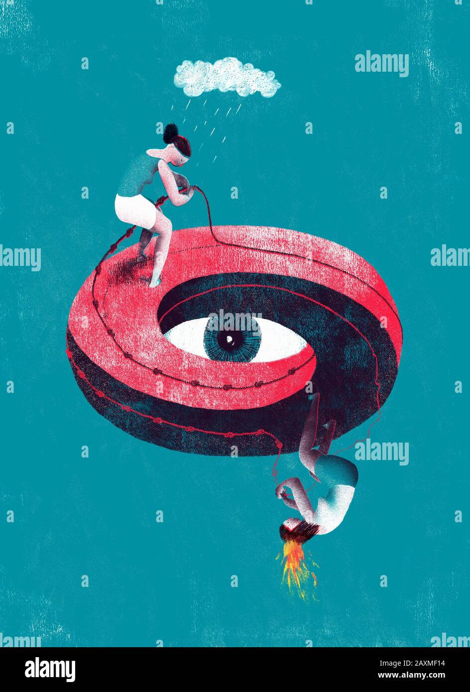 Optical illusions circle hi-res stock photography and images - Alamy