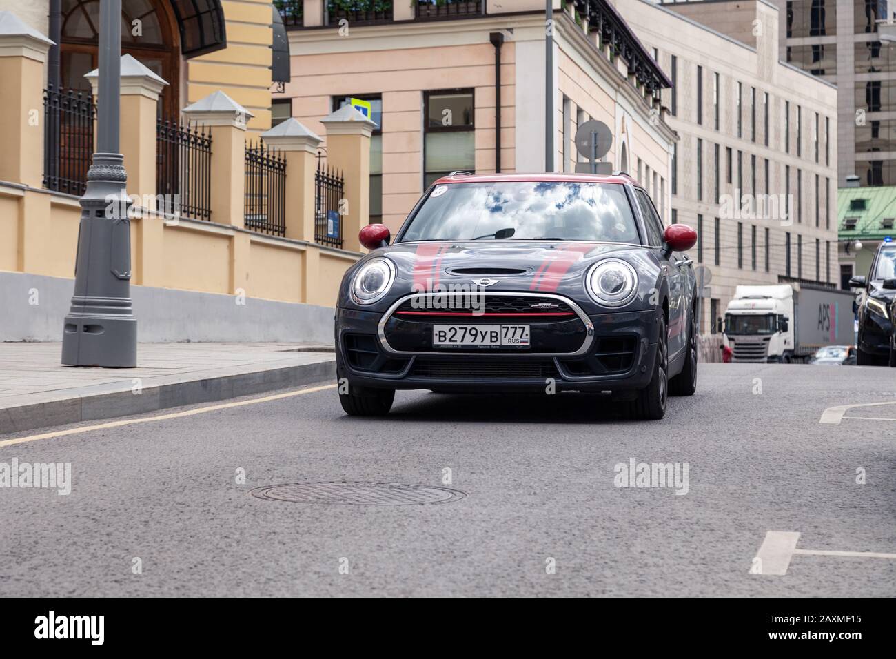 Mini cooper red stripes hi-res stock photography and images - Alamy