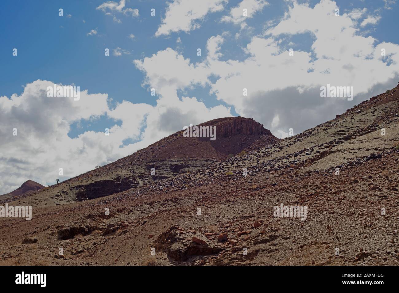 picturesquely weathered outlier mountains in desert scenery in the ...