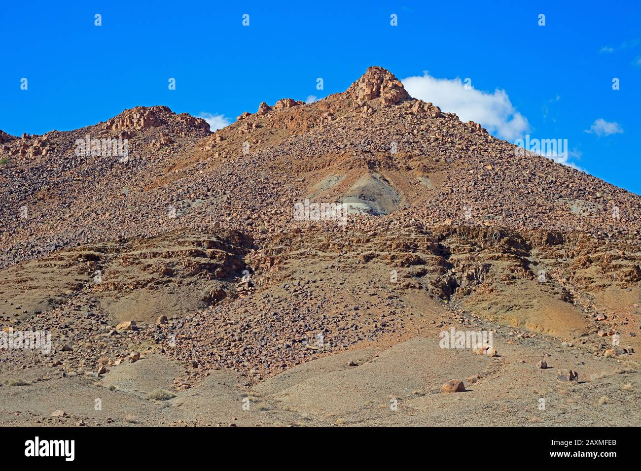 picturesquely weathered outlier mountains in desert scenery in the ...