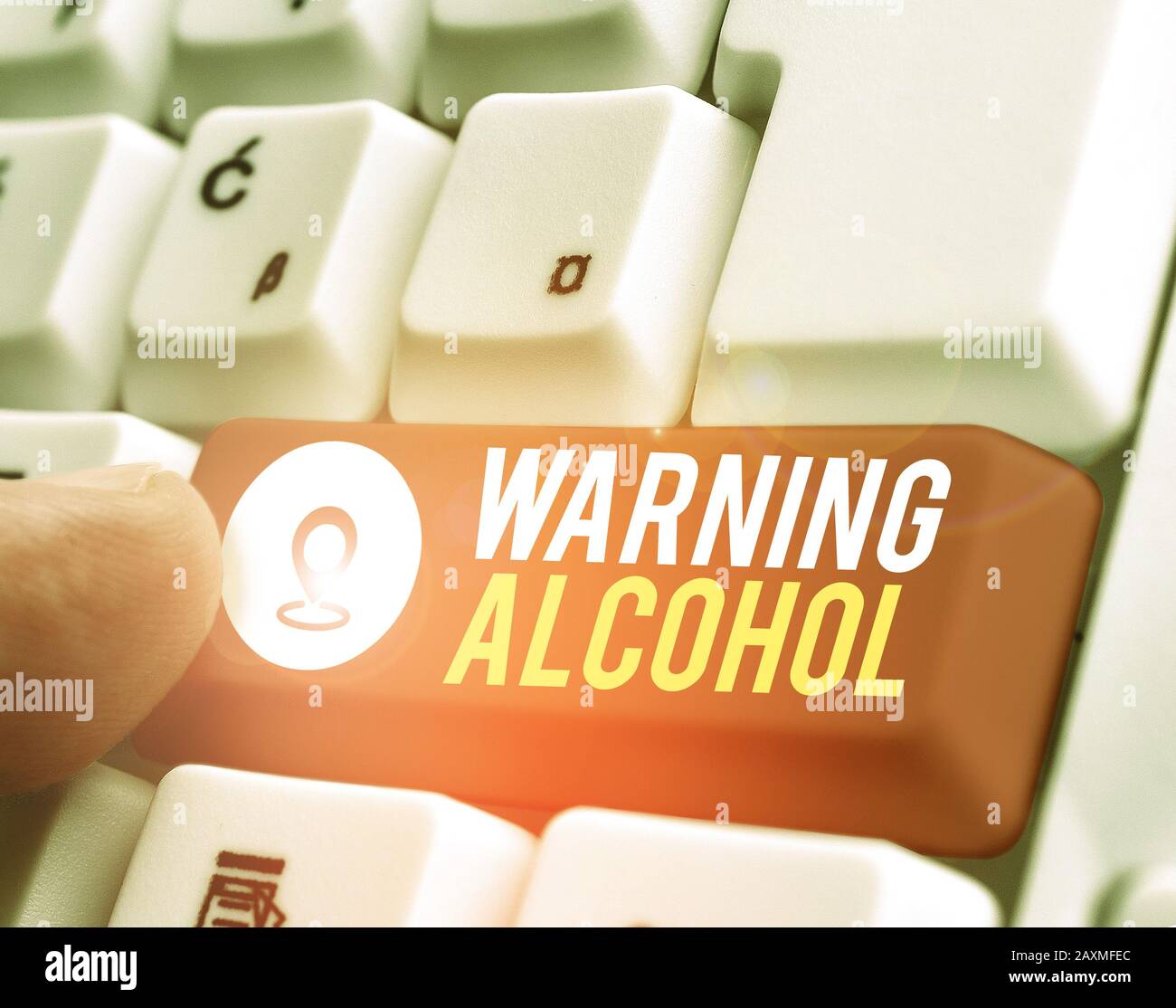 Conceptual hand writing showing Warning Alcohol. Concept meaning ...