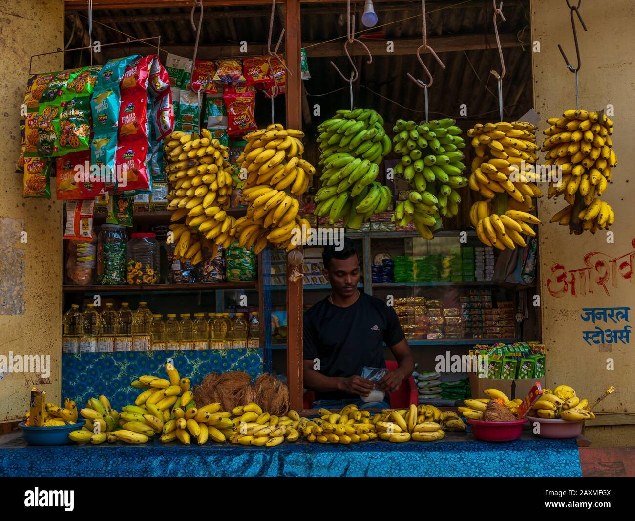 Indian shopkeeper hi-res stock photography and images - Alamy