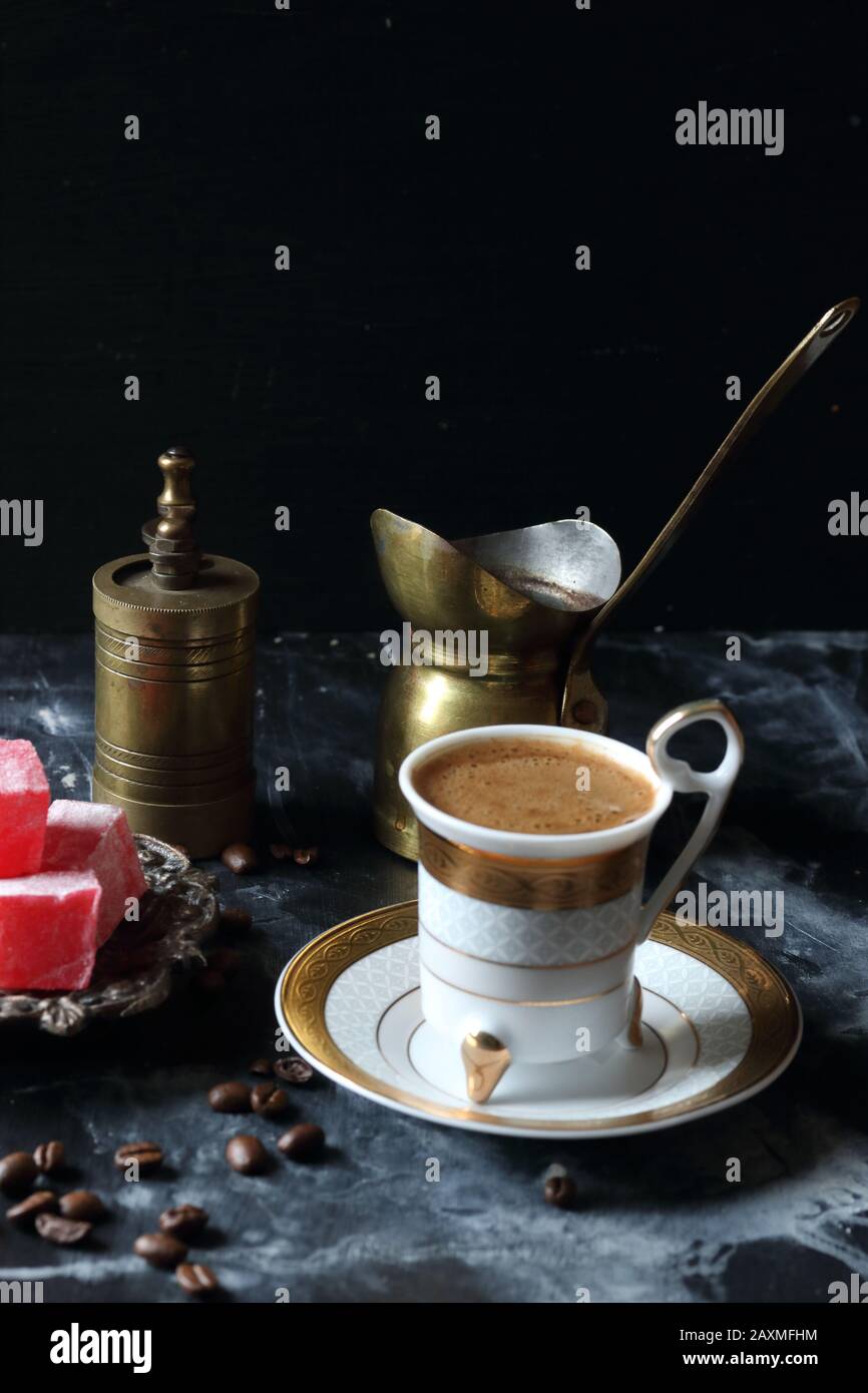 Turkish coffee turkish delight hi-res stock photography and images - Alamy