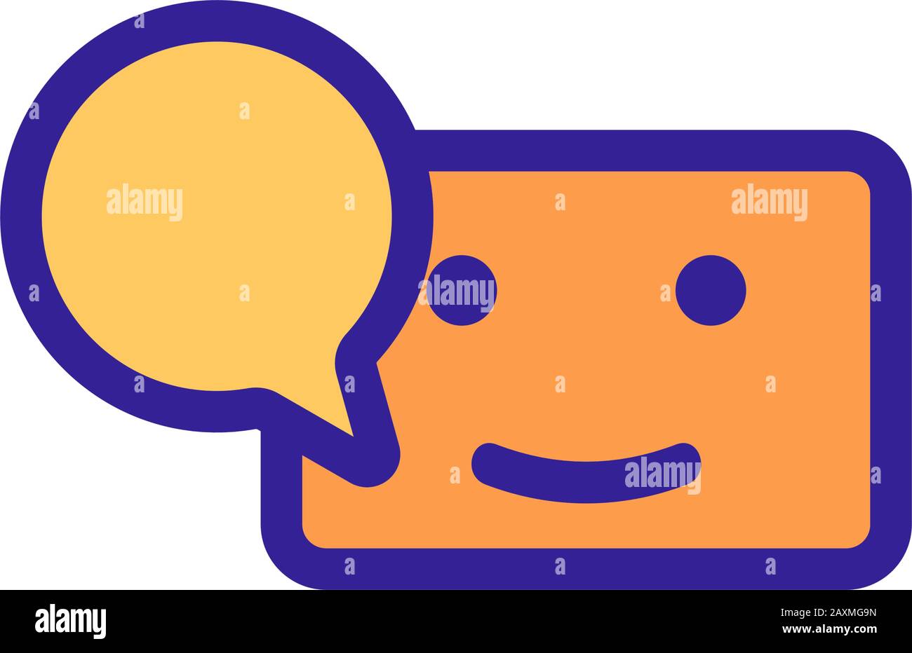 Face angry robot Stock Vector Images - Alamy