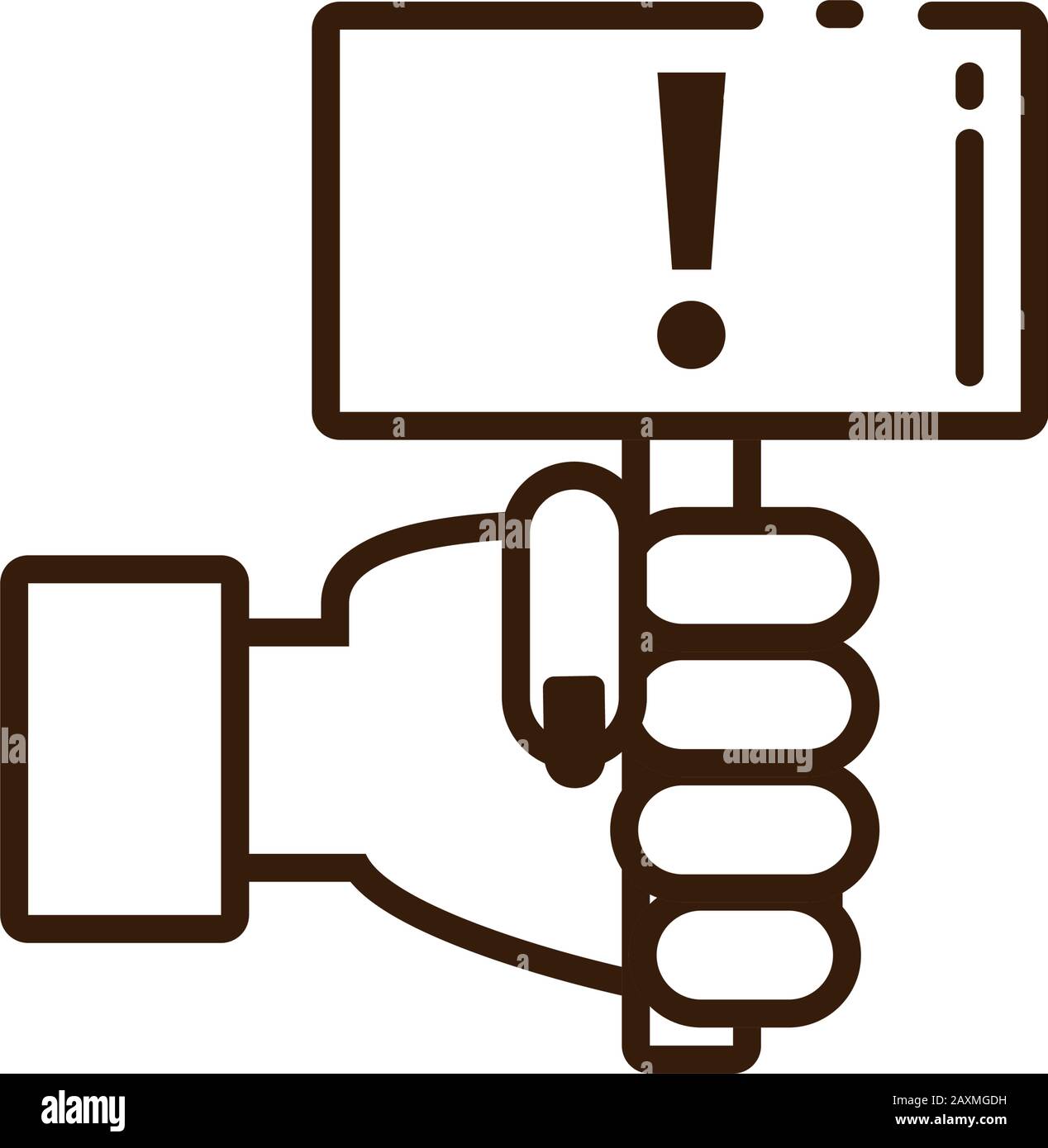 Finger pointing warning Stock Vector Images - Alamy