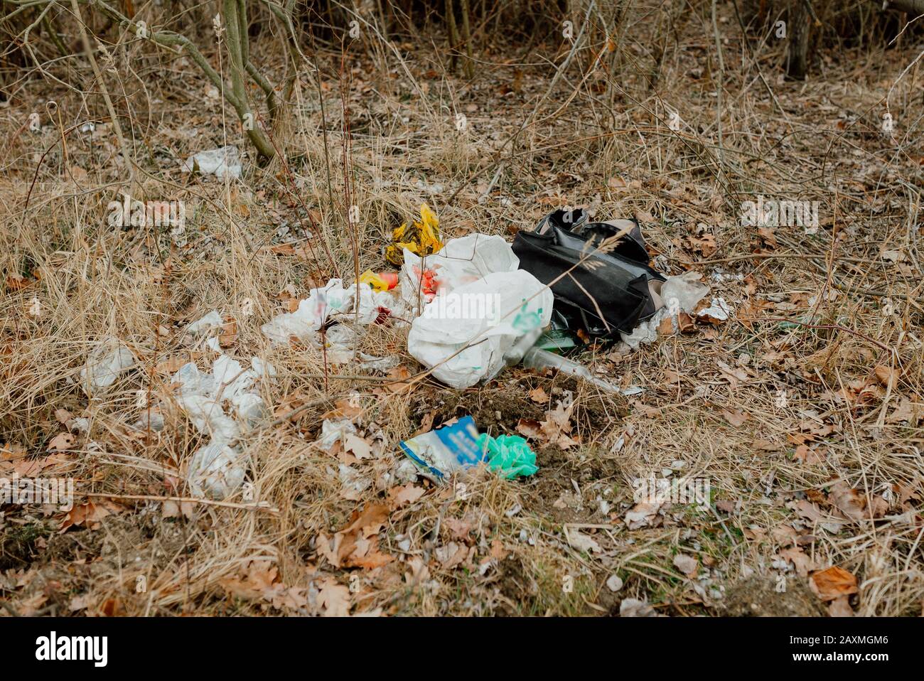 Rubbish on grass hi-res stock photography and images - Alamy
