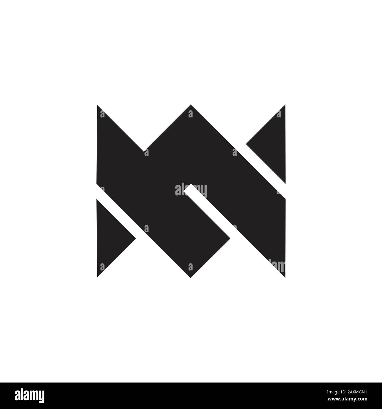 letter am simple geometric logo vector Stock Vector Image & Art - Alamy