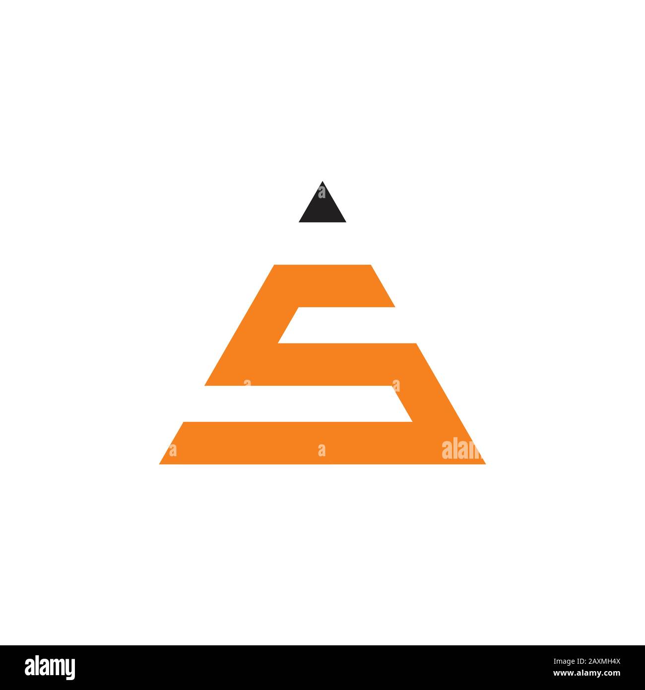letter s triangle pencil geometric logo vector Stock Vector Image & Art ...