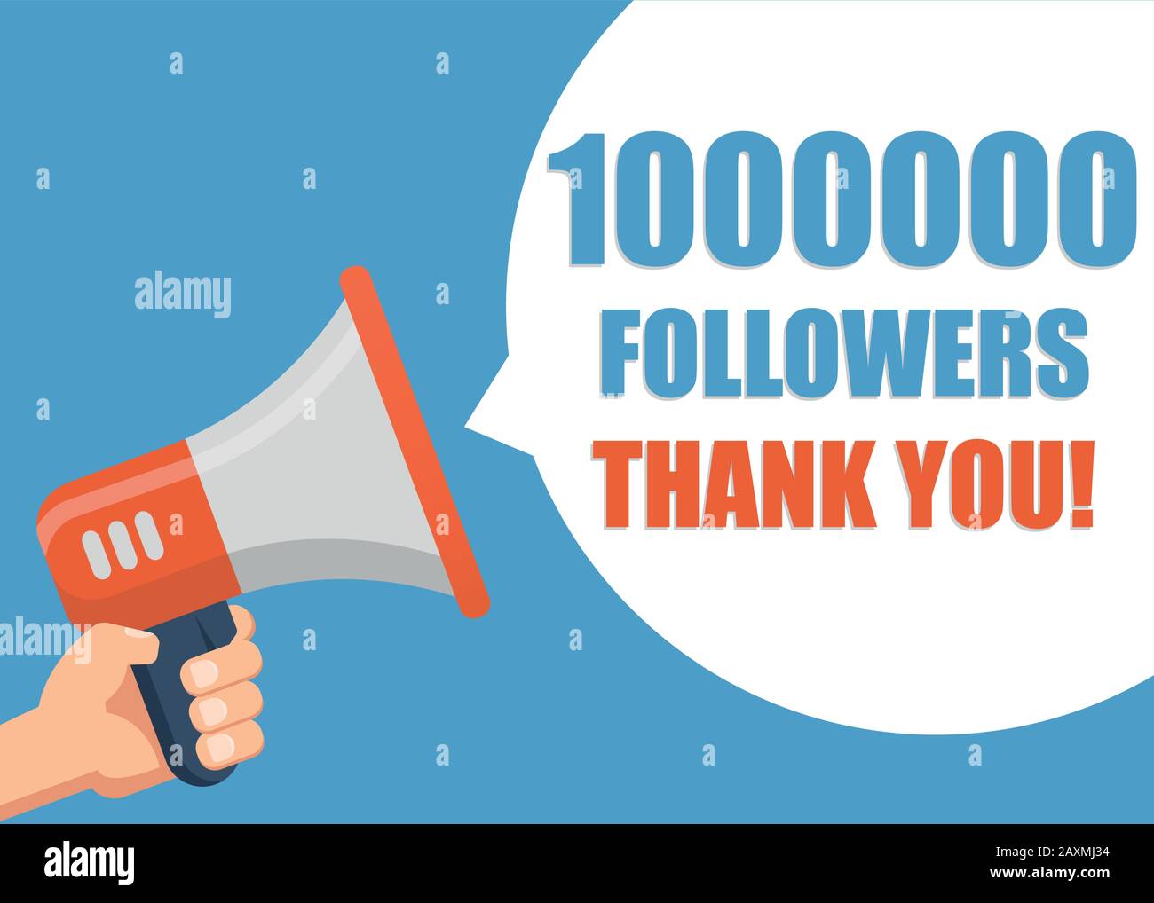 1000000 followers Stock Vector Images - Alamy