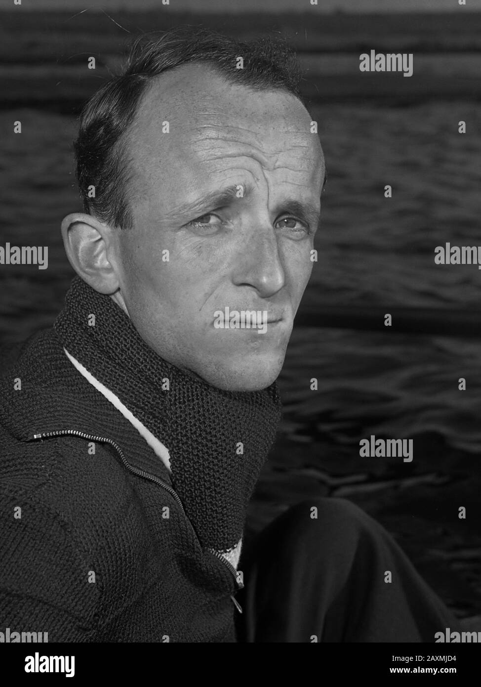 Rowing. Four with coxswain. Mate Hans Caro May 13, 1952 Stock Photo - Alamy