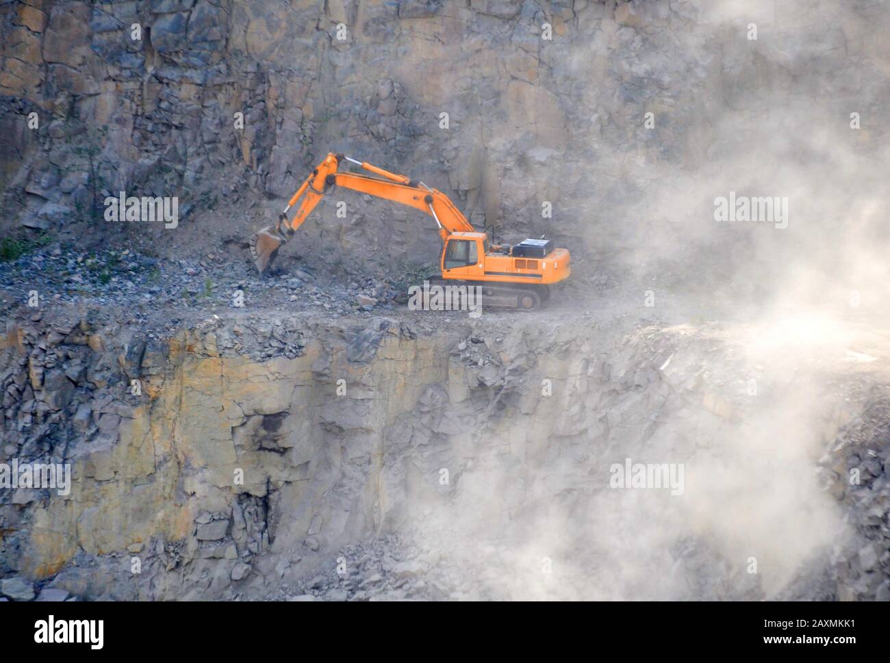 Orange digger hi-res stock photography and images - Alamy