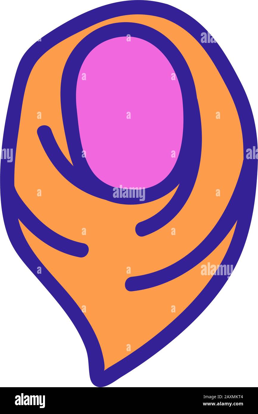 Bandana icon vector. Isolated contour symbol illustration Stock Vector ...