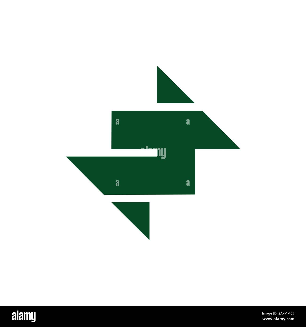 linked arrow geometric clear logo vector Stock Vector Image & Art - Alamy