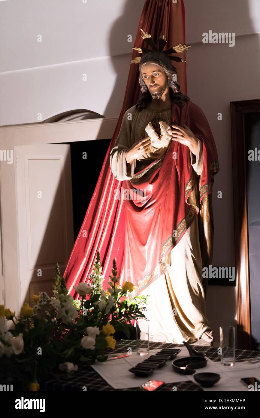 AVETRANA, ITALY - APRIL 19, 2019 - Exhibition of religious art during ...
