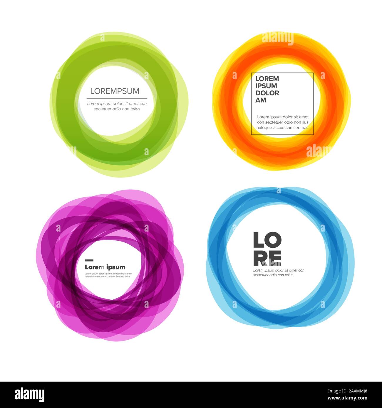 Set of vector Abstract digital element for flyer brochure cover page ...