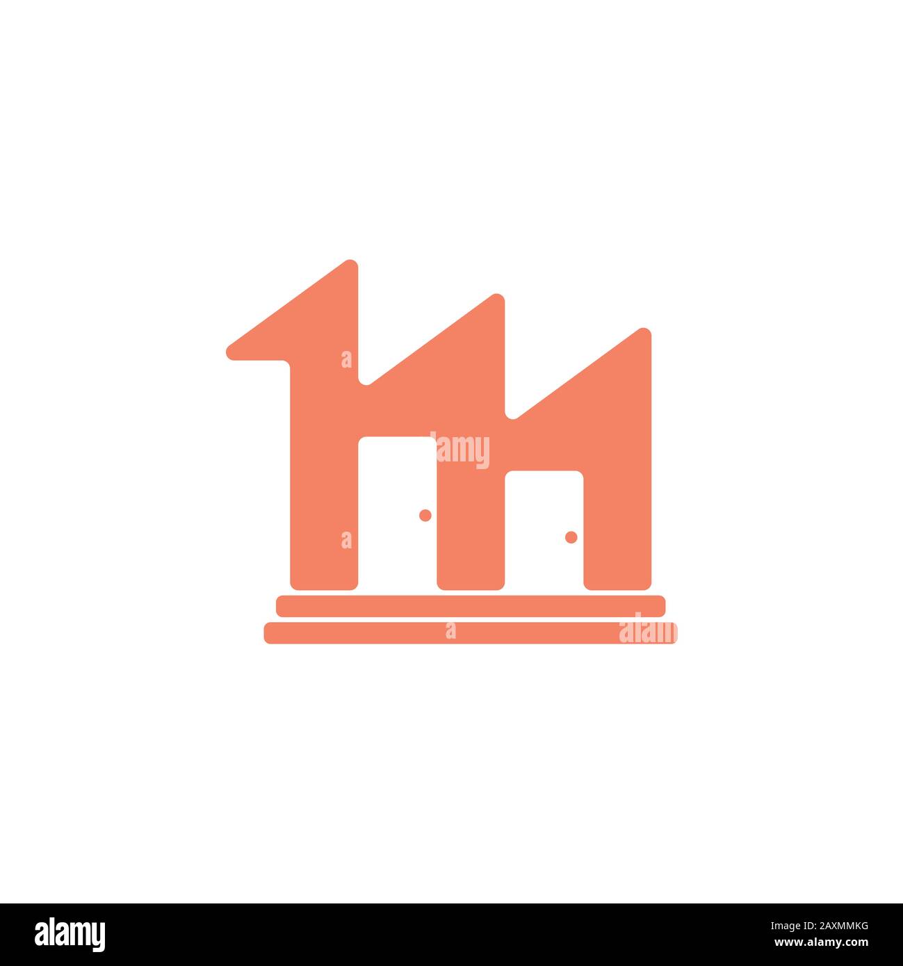 letter m ladder and door design logo vector Stock Vector Image & Art ...