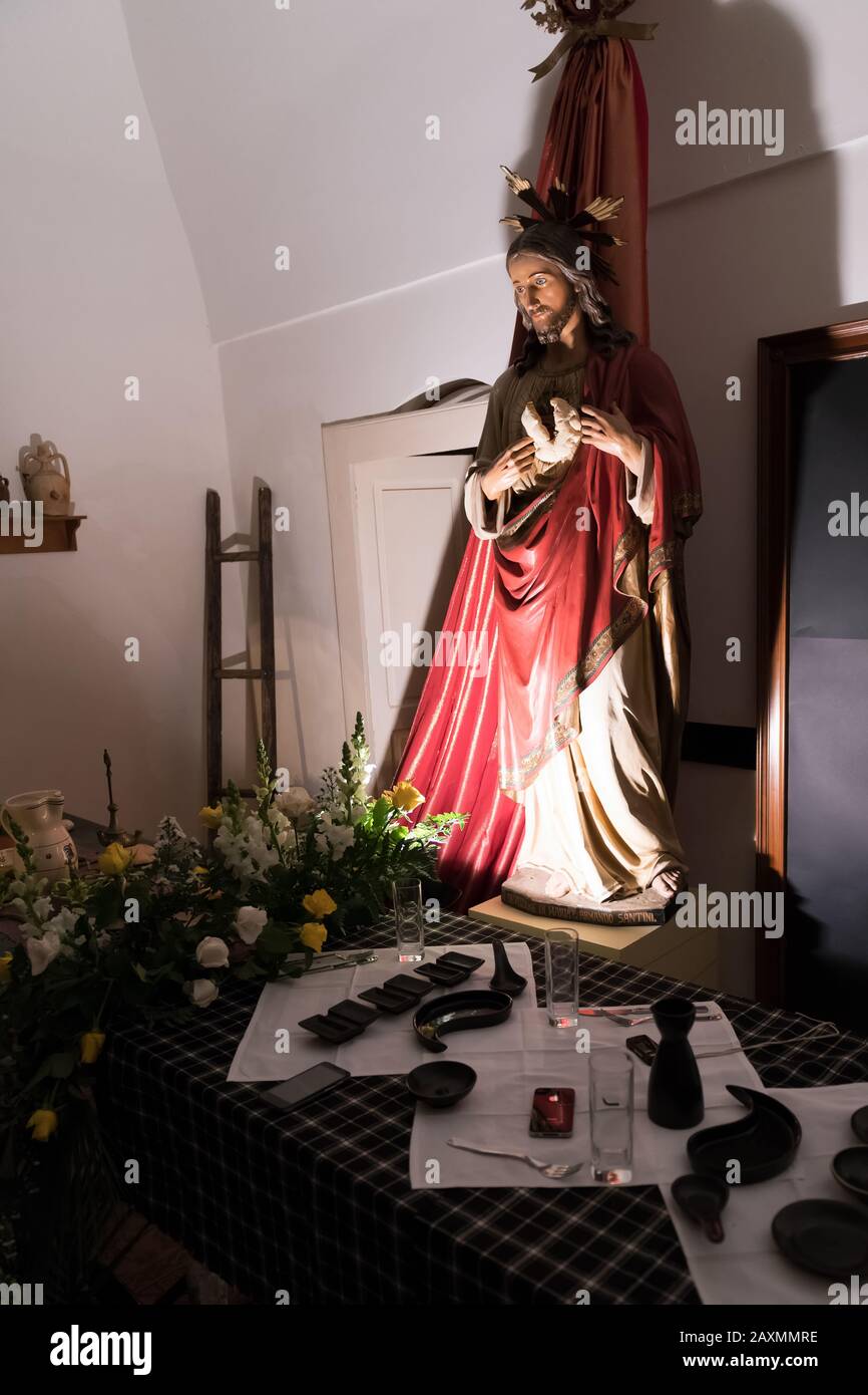 AVETRANA, ITALY - APRIL 19, 2019 - Exhibition of religious art during ...