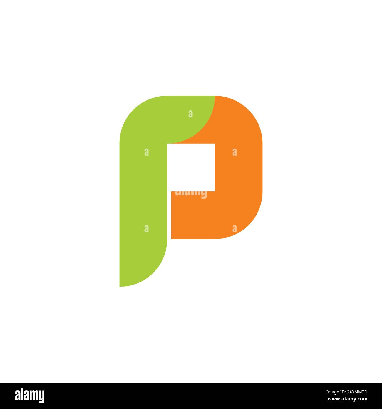 letter rp simple geometric square logo vector Stock Vector Image & Art ...