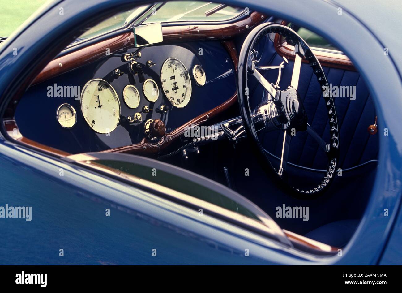 Talbot-Lago T23 teardrop interior at Pebble Beach Concours d'Elegance ...