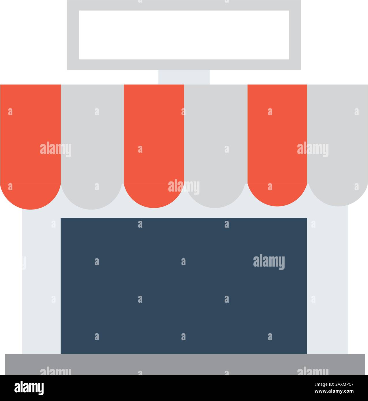 store with striped tent on white background vector illustration design ...
