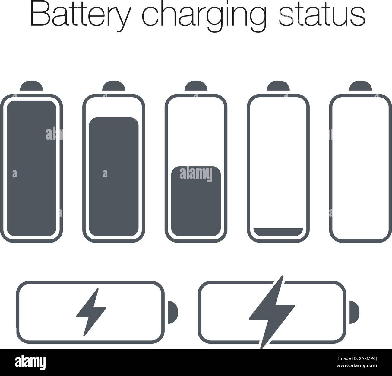 Rechargeable Battery Icon Symbols Stock Vector Images - Alamy